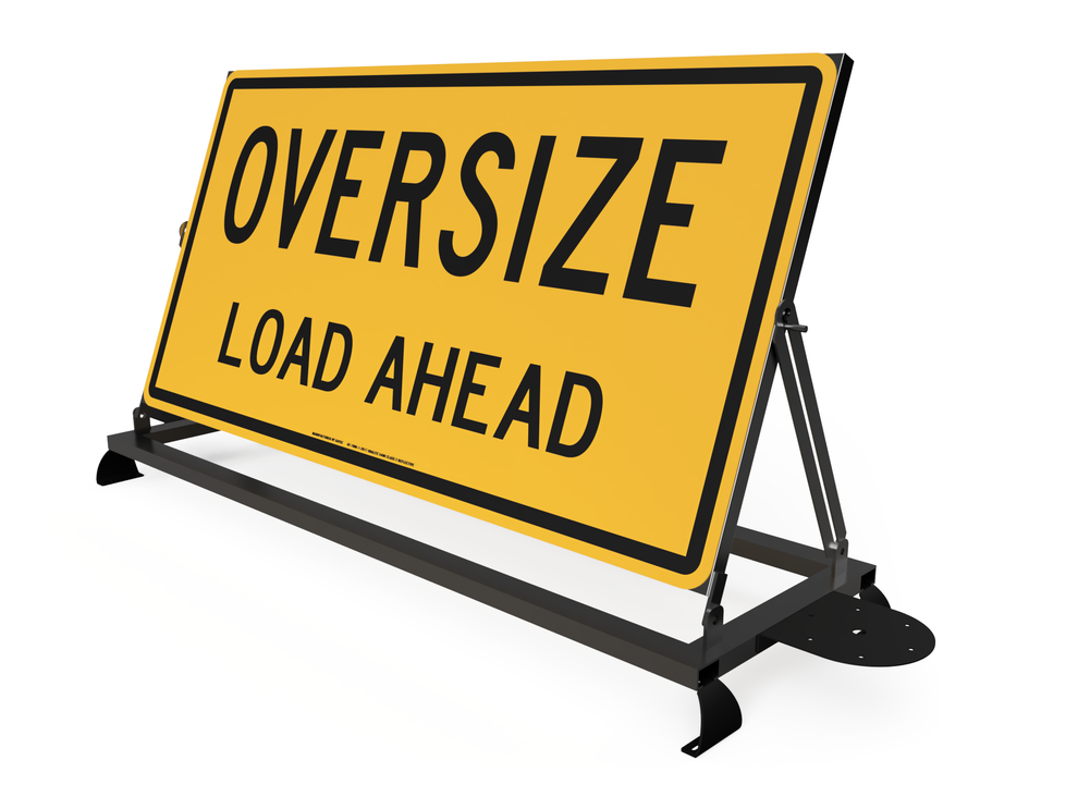 Pilot Vehicle Oversize Load Sign Frame and sign (Manual) – Kayoz